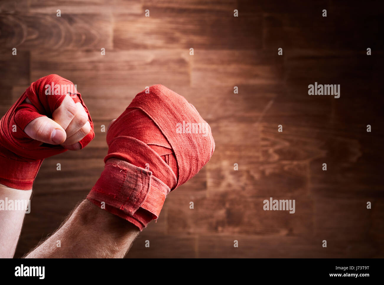 Close up hands boxer bandage ready hi-res stock photography and images ...