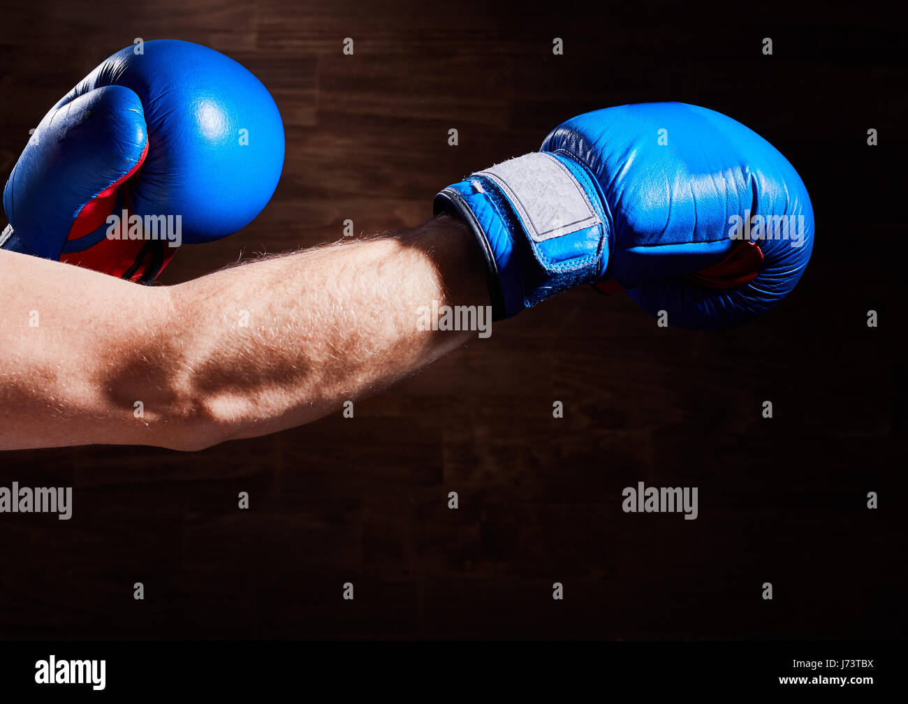 Close up boxing gloves hitting hi-res stock photography and images - Alamy