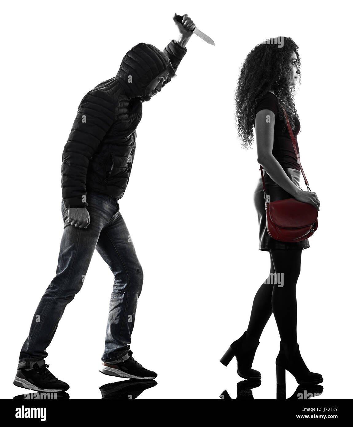 Female victim of assault Cut Out Stock Images & Pictures - Alamy