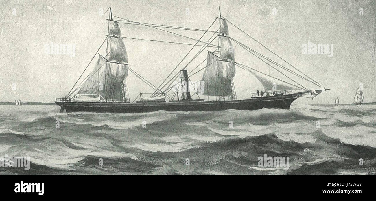 Confederate Steamer Georgia during the American Civil War Stock Photo ...