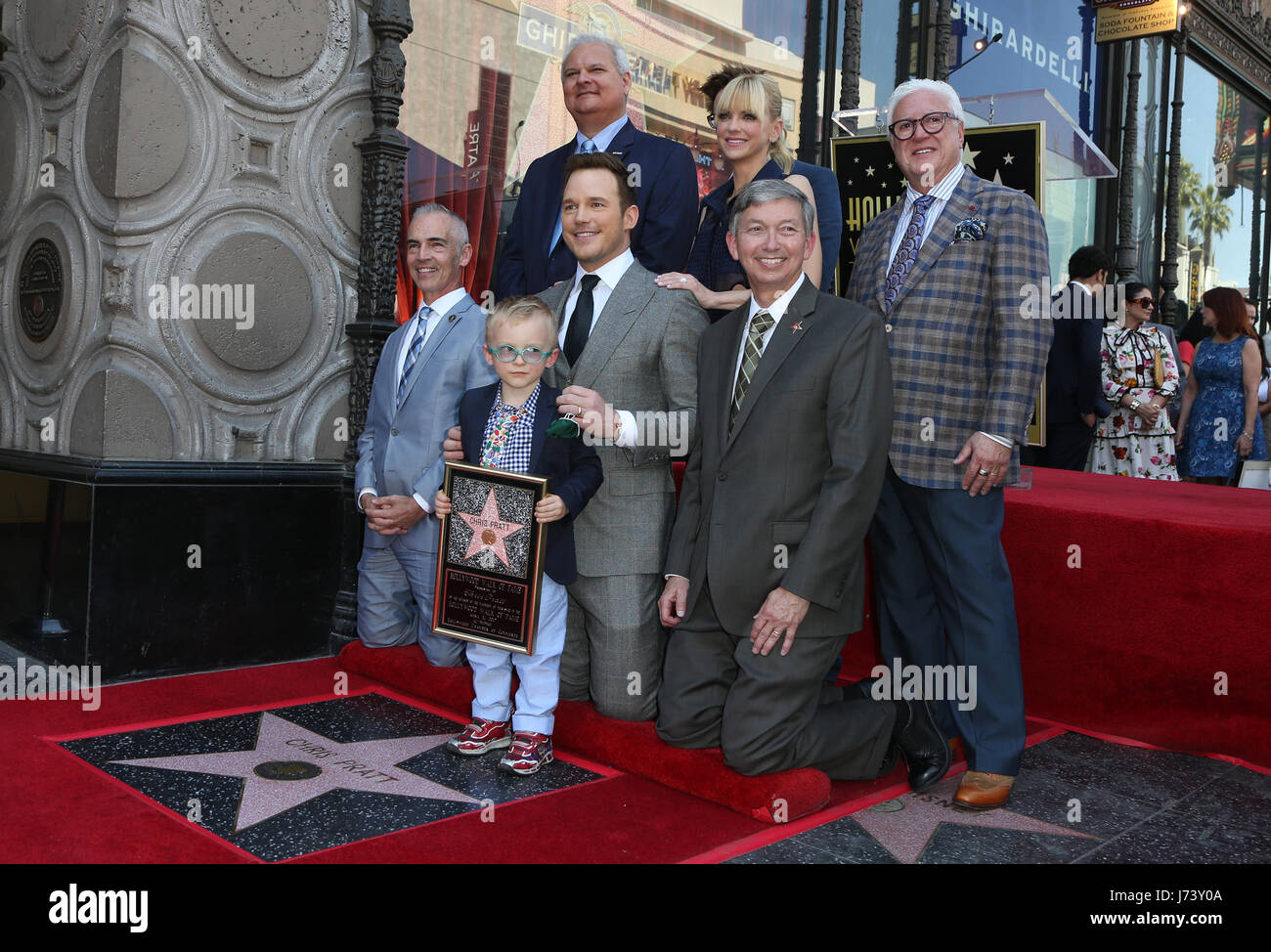 Chris Pratt Honored With A Star On The Hollywood Walk Of Fame Featuring ...