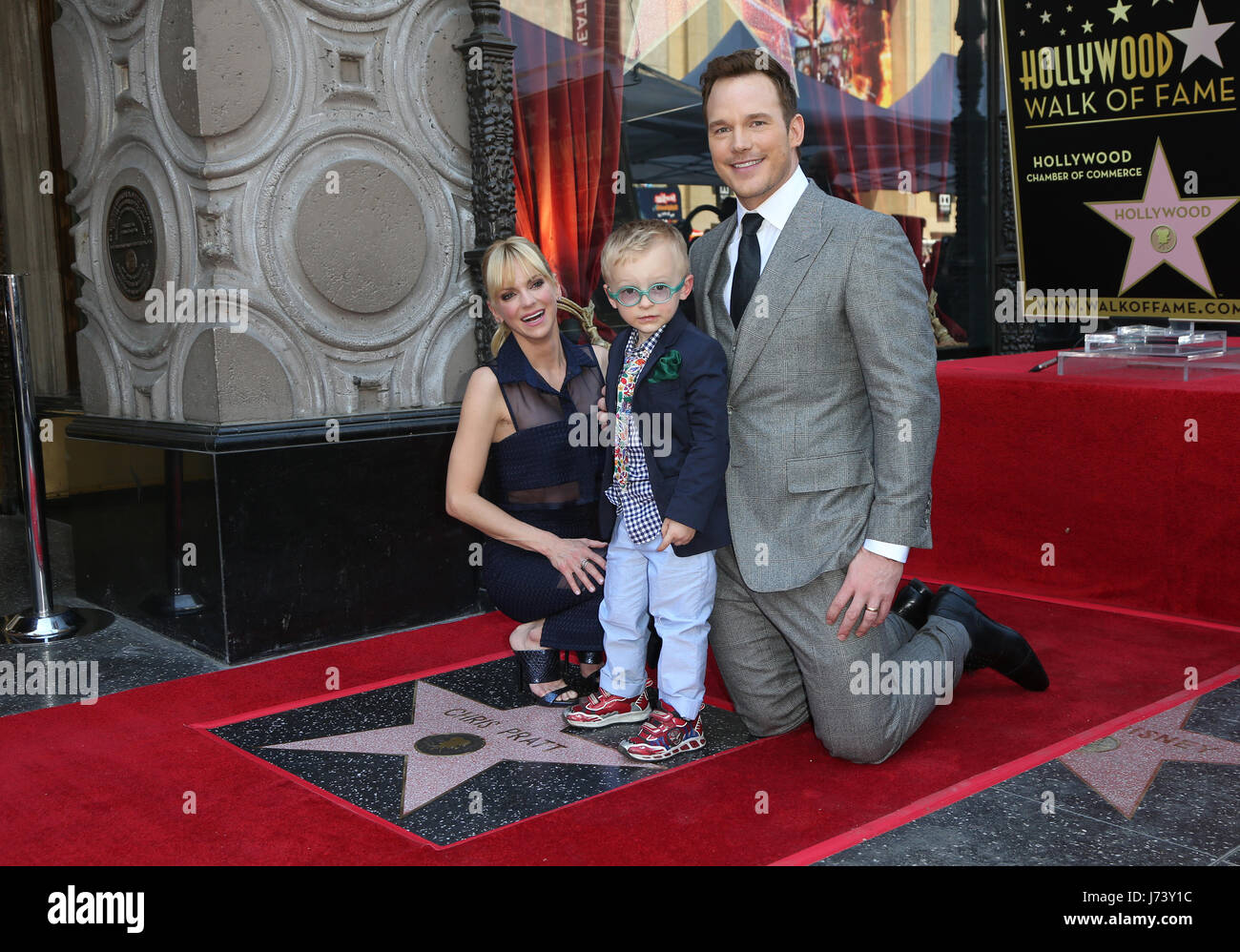 Chris Pratt Honored With A Star On The Hollywood Walk Of Fame Featuring ...