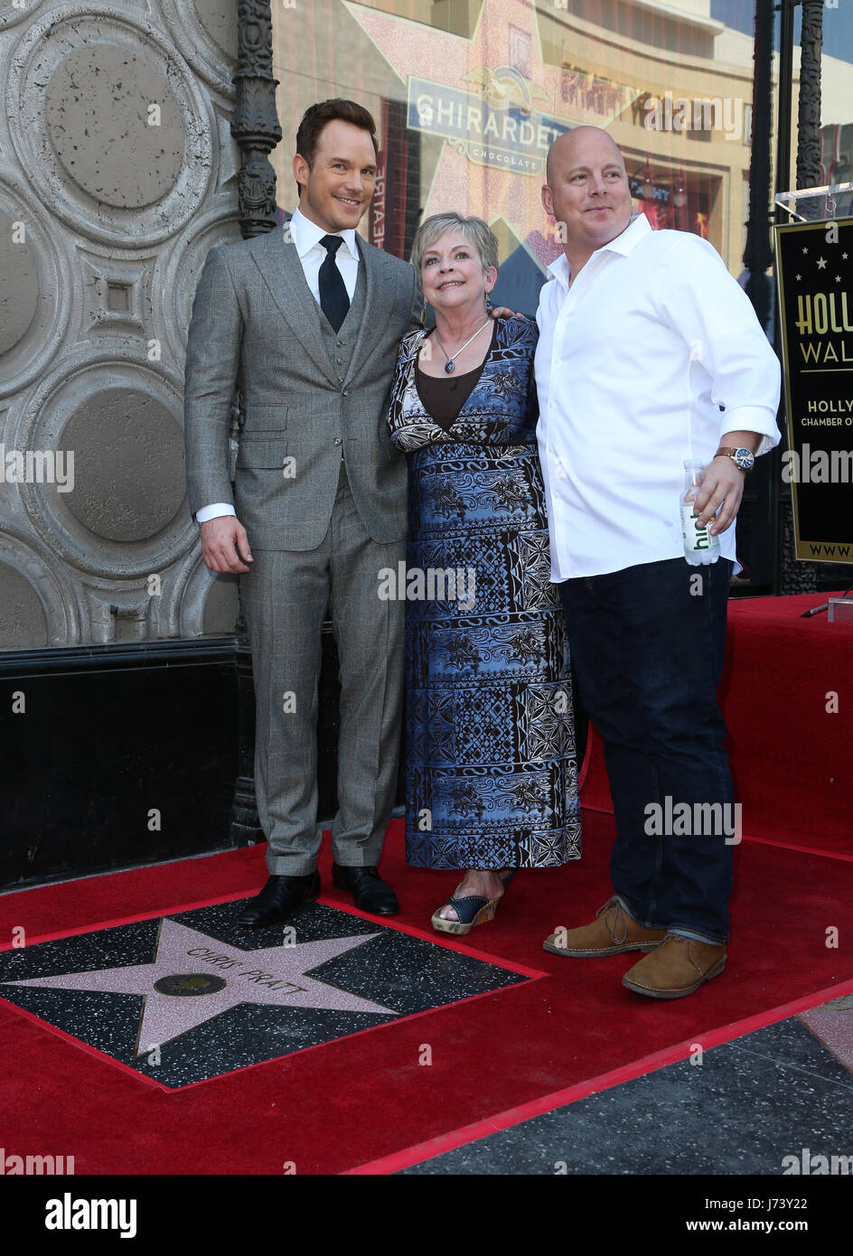 Chris Pratt Honored With A Star On The Hollywood Walk Of Fame Featuring ...