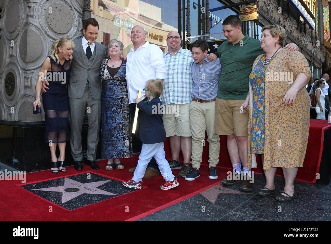 Chris Pratt Honored With A Star On The Hollywood Walk Of Fame Featuring ...