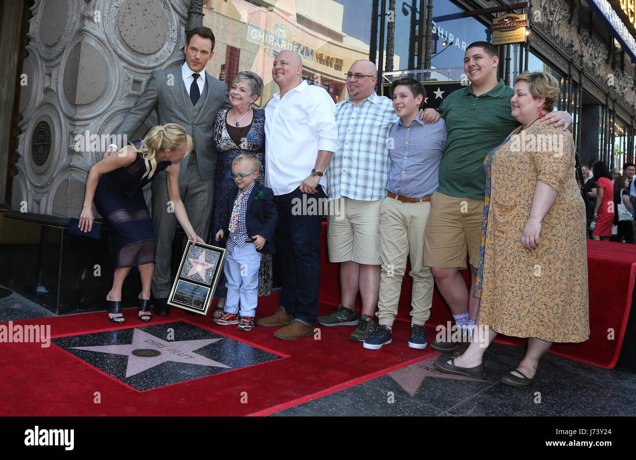 Chris Pratt Honored With A Star On The Hollywood Walk Of Fame Featuring ...