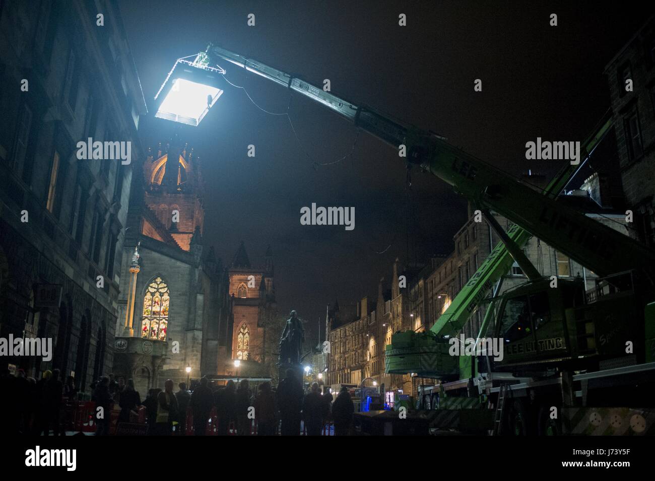 A motion capture actor on the film set in Edinburgh as the first unit ...