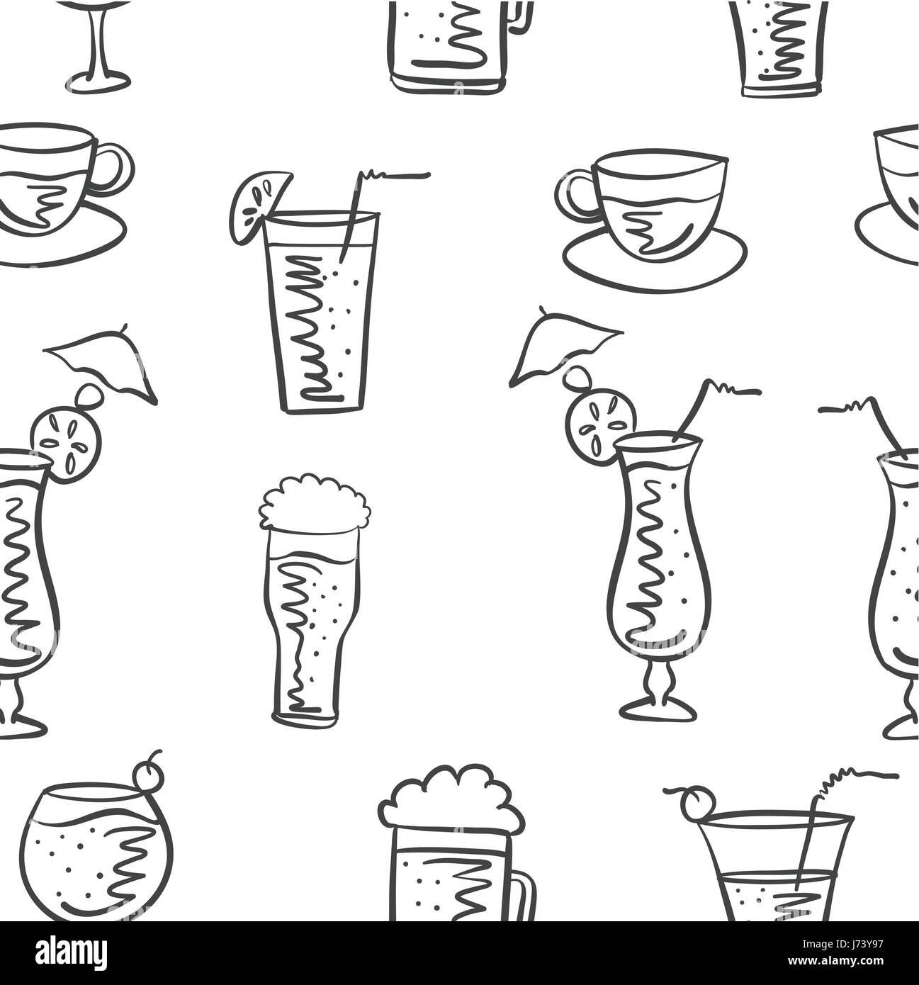 Vector illustration drink doodle style Stock Vector Image & Art - Alamy