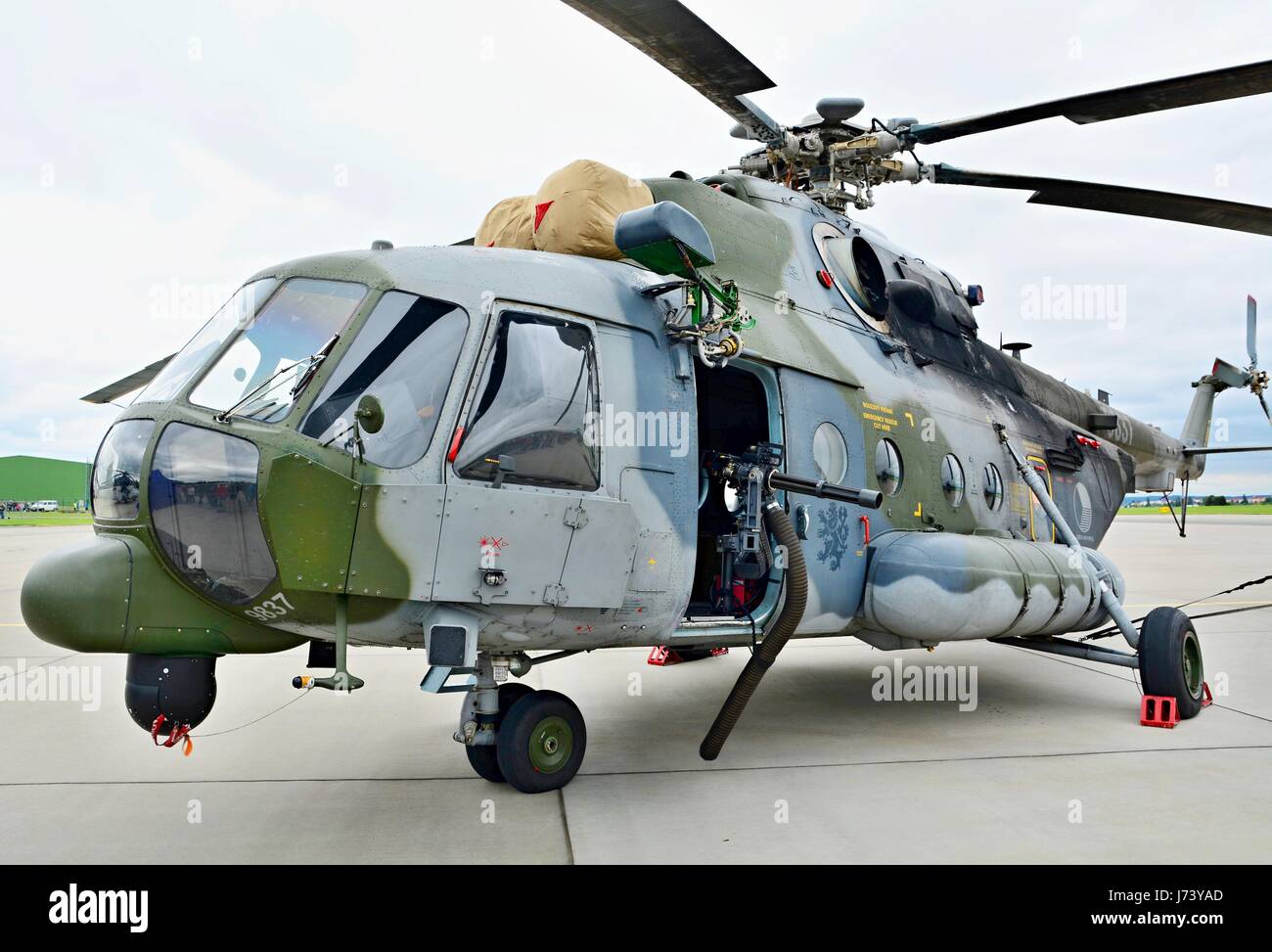 CASLAV, CZECH REPUBLIC - MAY 20, 2017: Multi-purpose helicopter of ...