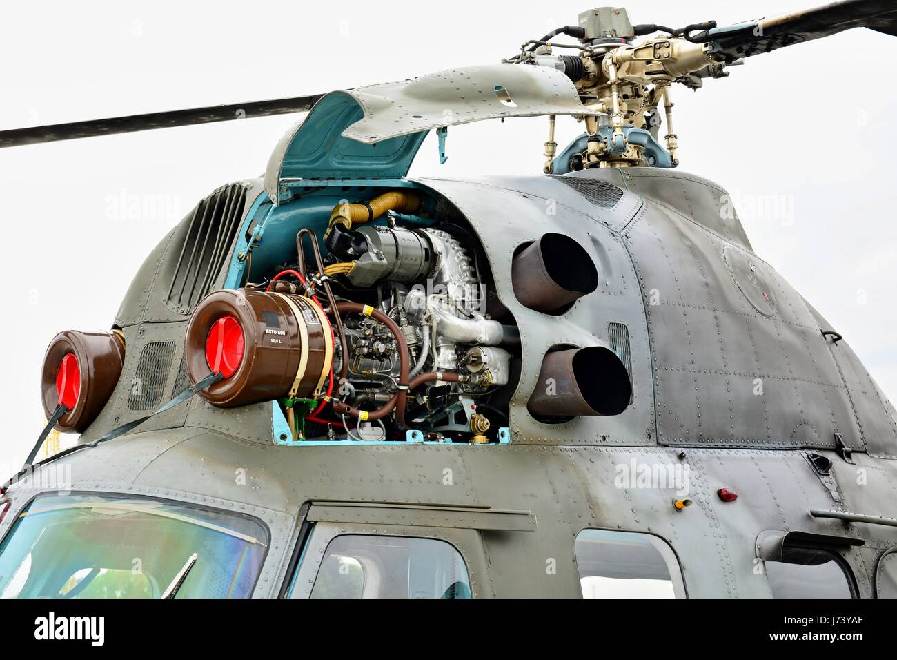 CASLAV, CZECH REPUBLIC - MAY 20, 2017: Engine of a light multi purpose ...