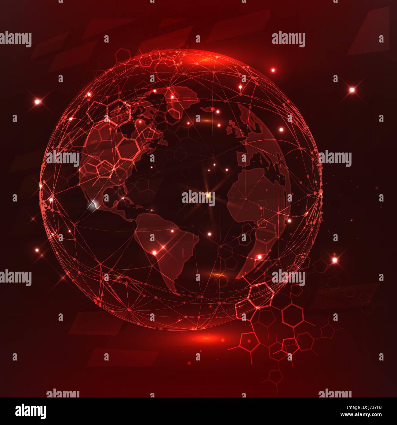 Global network Stock Vector Images - Alamy