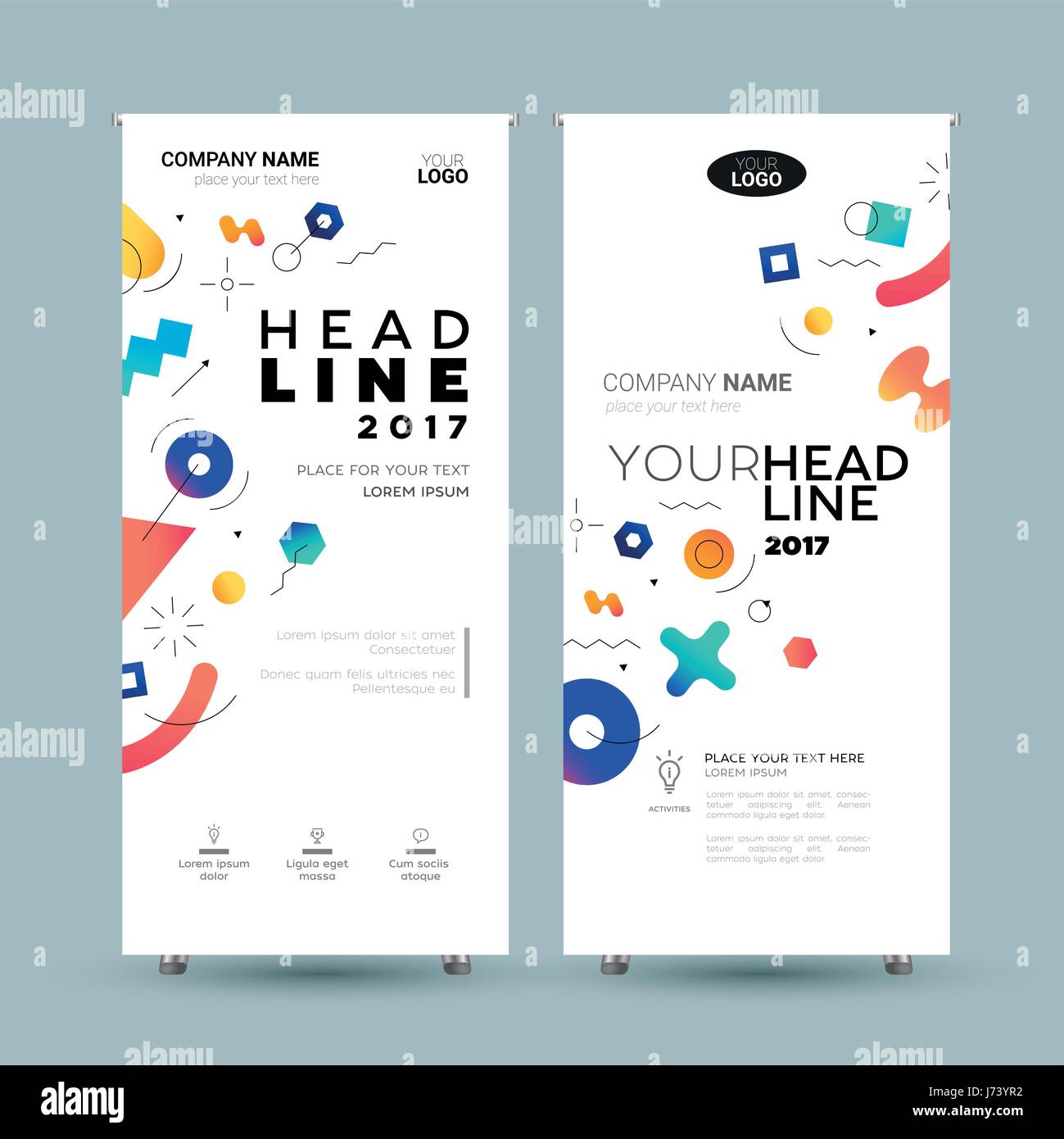 Corporate Banner - vector template illustration Stock Vector Image ...