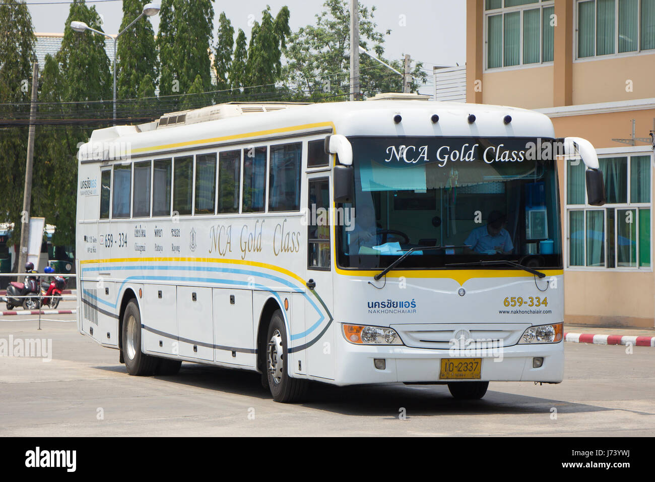 CHIANG MAI, THAILAND -MAY 1 2017: Benz Bus of Nakhonchai air. Route ...