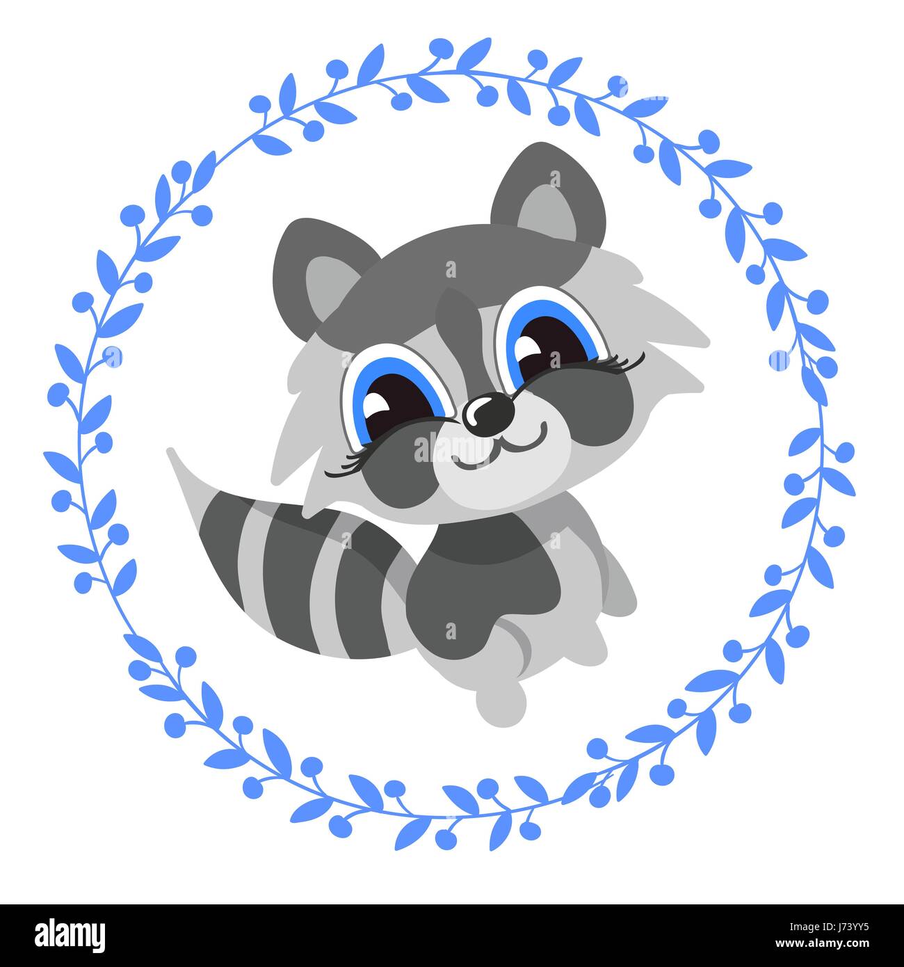 Cute raccoon cartoon Stock Vector Image & Art - Alamy