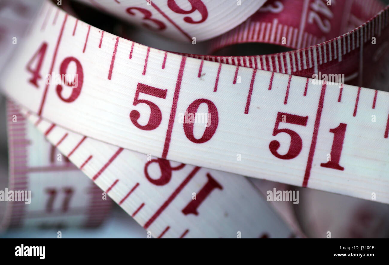 macro image measuring tape Stock Photo - Alamy