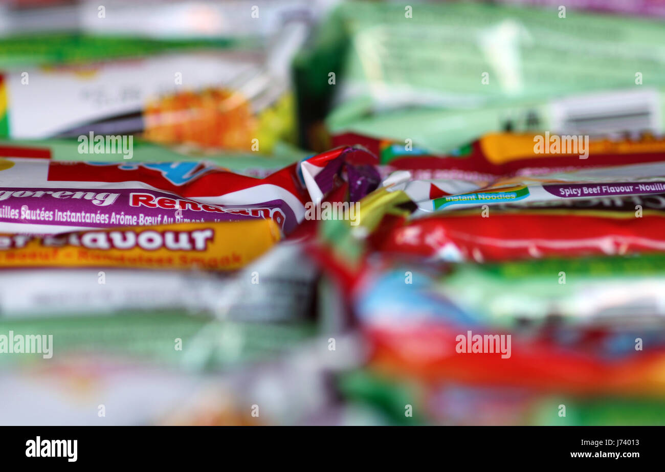 Instant noodle wrappers hi-res stock photography and images - Alamy