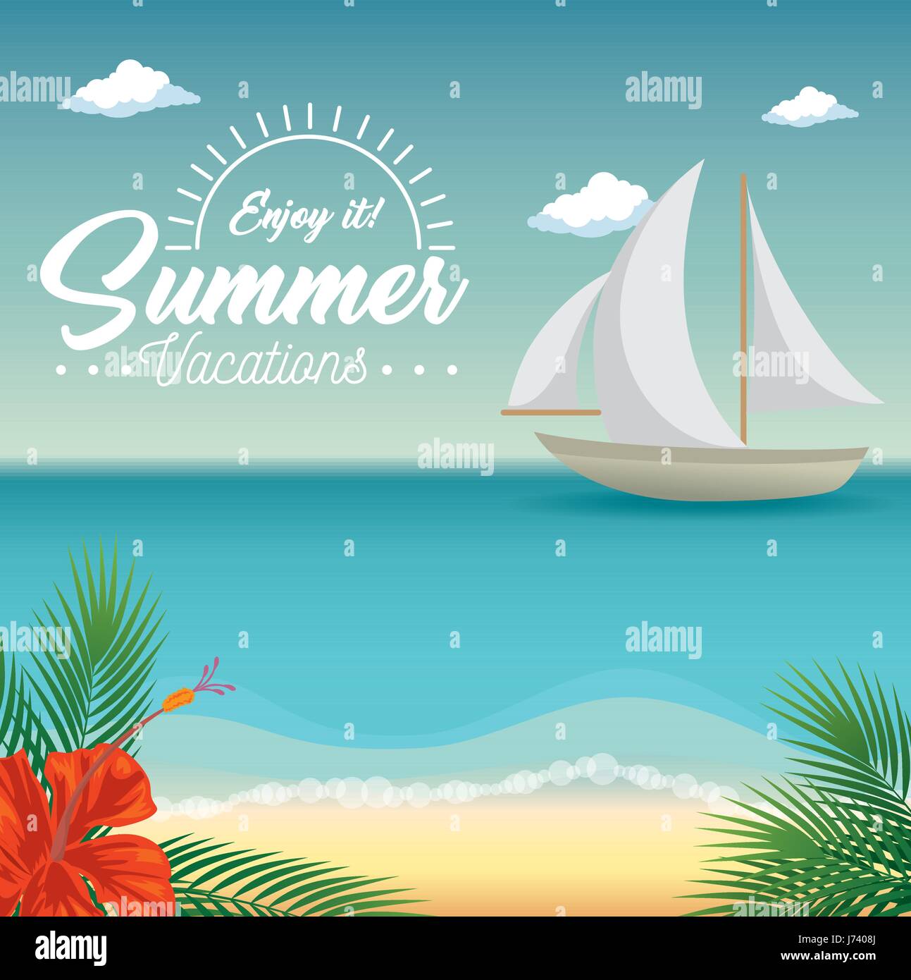 Summer beach design Stock Vector Image & Art - Alamy