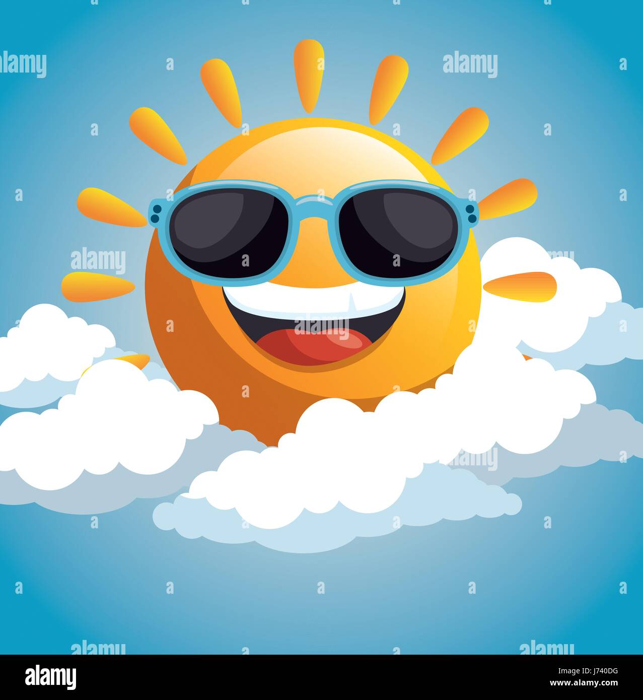 Happy sun design Stock Vector Image & Art - Alamy