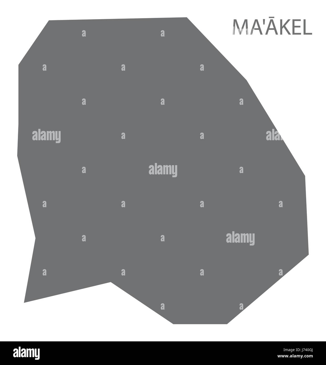 Maakel Eritrea map grey illustration silhouette Stock Vector Image ...