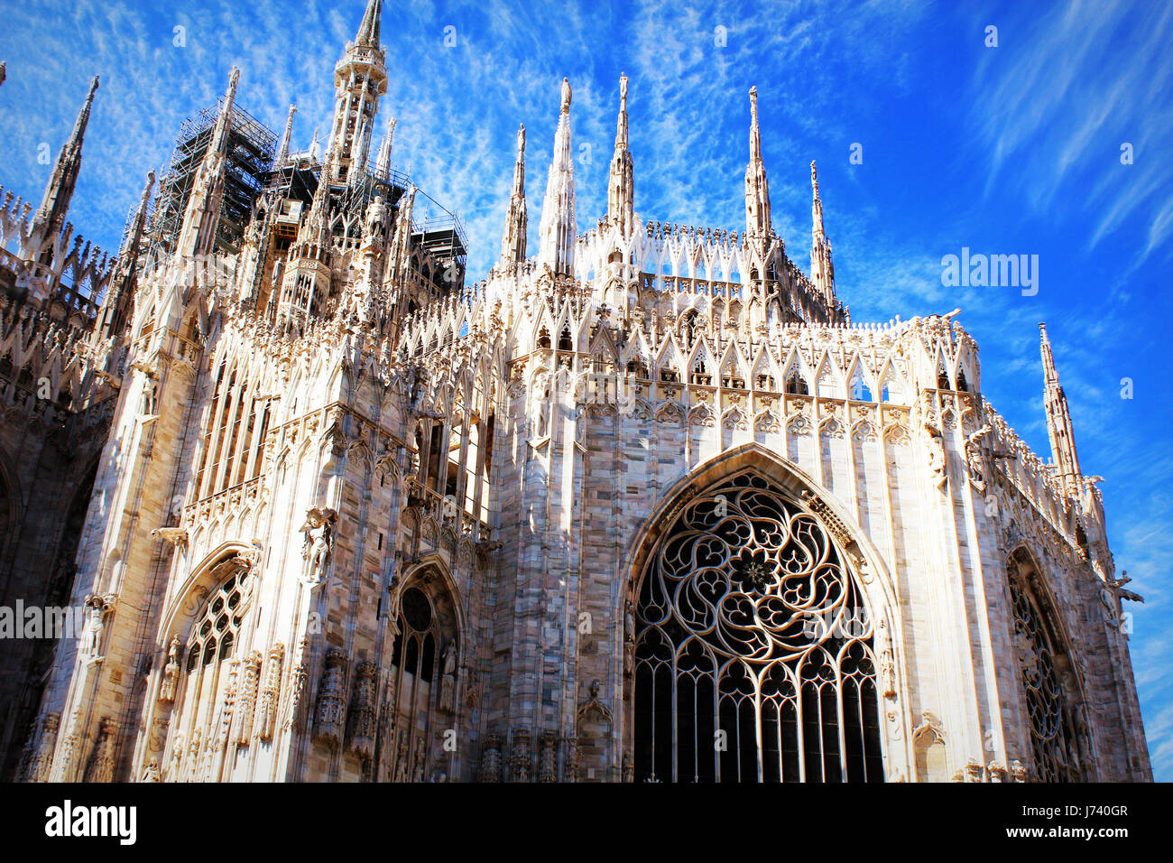 Milan Cathedral, Duomo di Milano, one of the largest churches in the ...