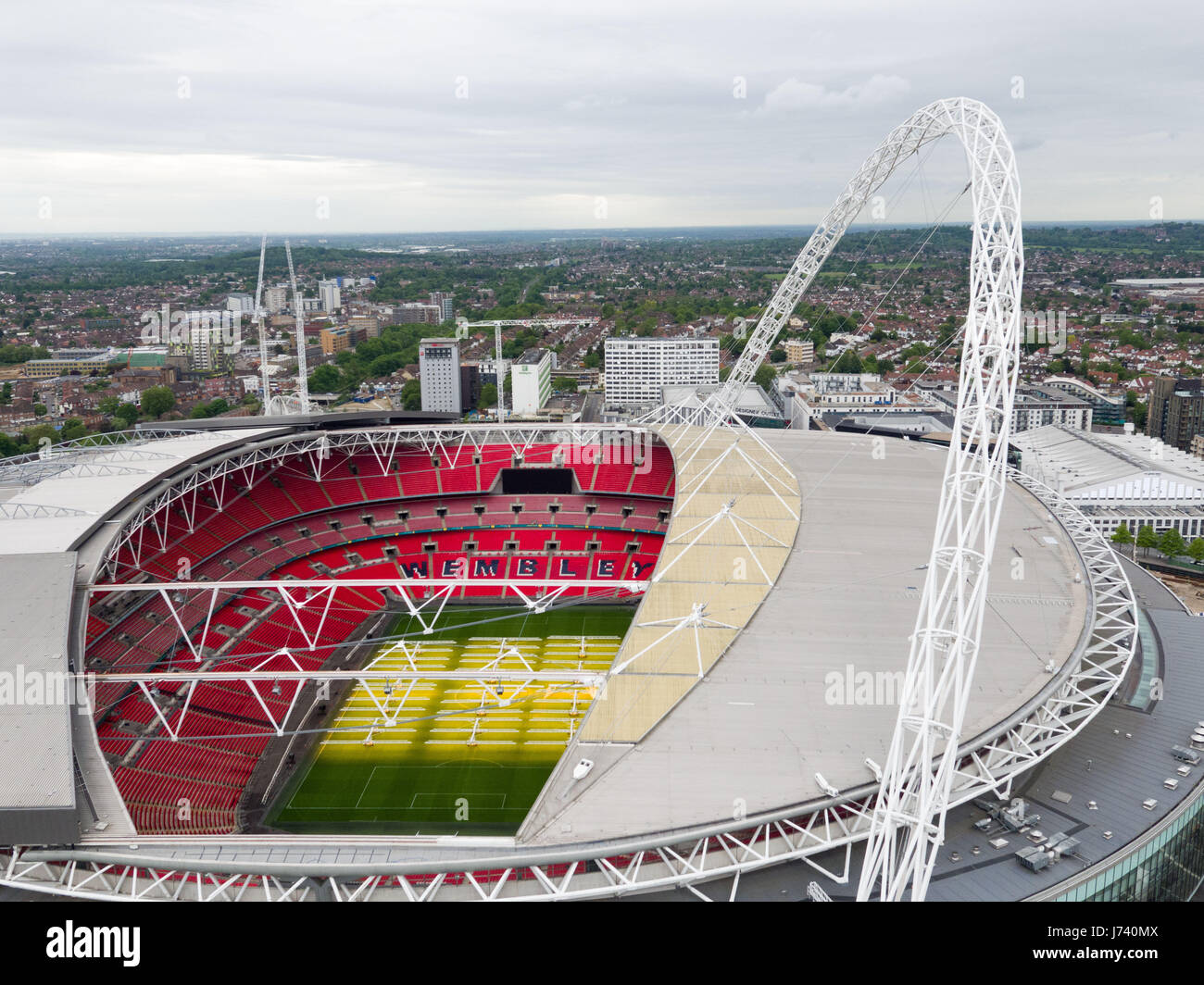 An aerial view of Wembley Stadium, London Stock Photo - Alamy