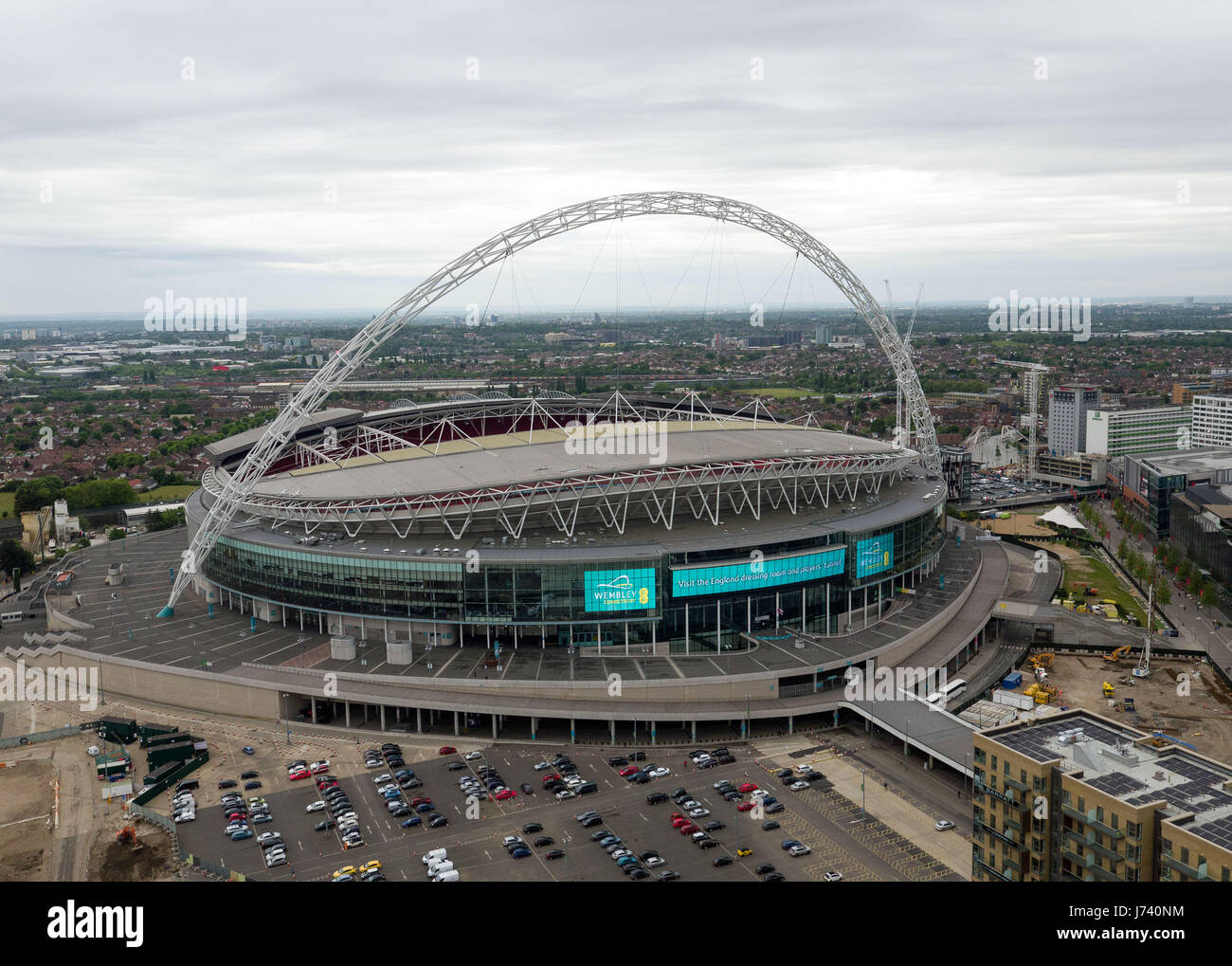 An aerial view of Wembley Stadium, London Stock Photo - Alamy