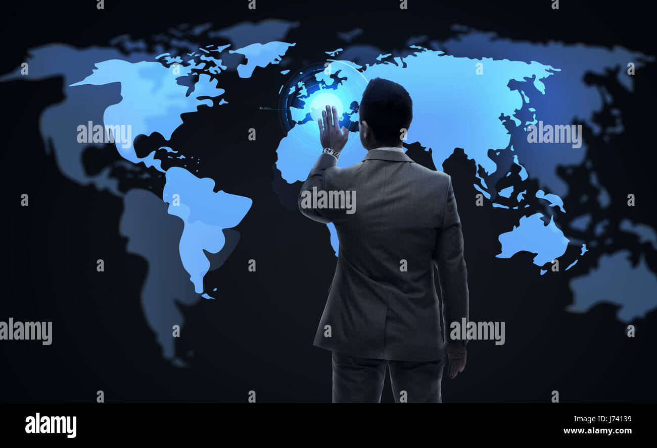 Virtual map hi-res stock photography and images - Alamy