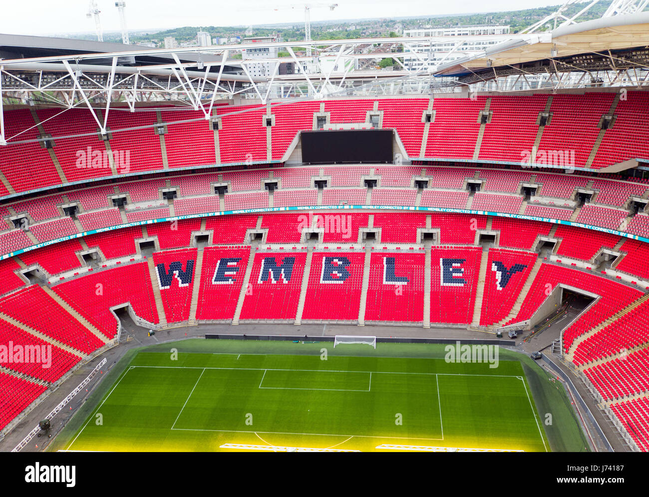 An aerial view of Wembley Stadium, London. PRESS ASSOCIATION Photo ...