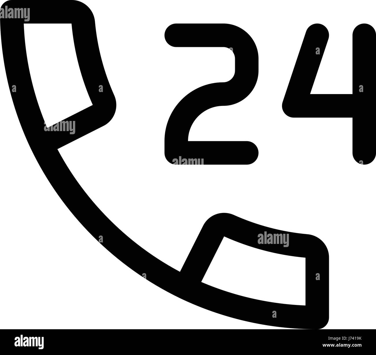 24 hours call Stock Vector Image & Art - Alamy