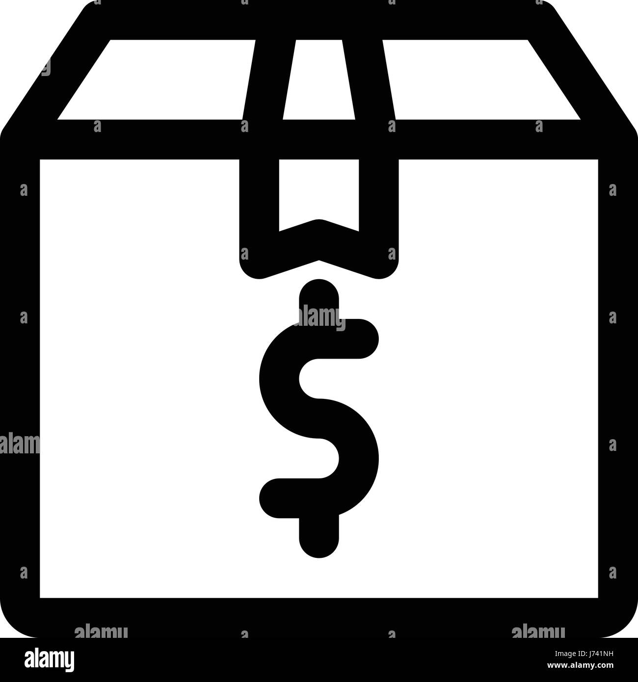 delivery box dollar sign Stock Vector Image & Art - Alamy