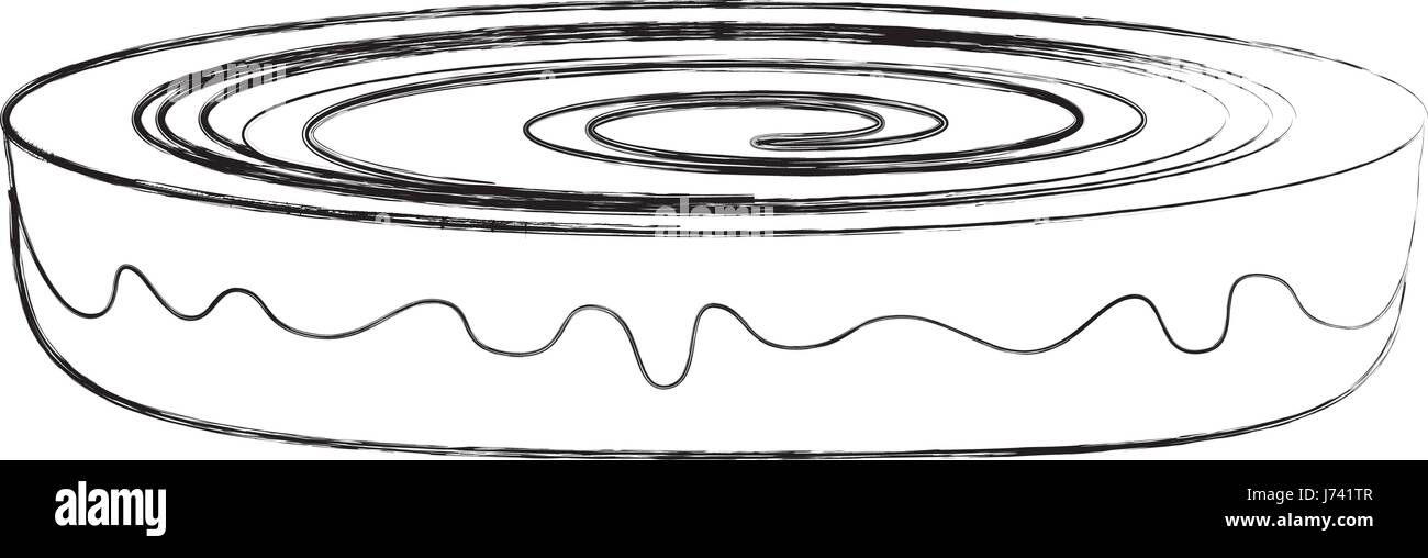 chocolate roll cake Stock Vector Image & Art - Alamy