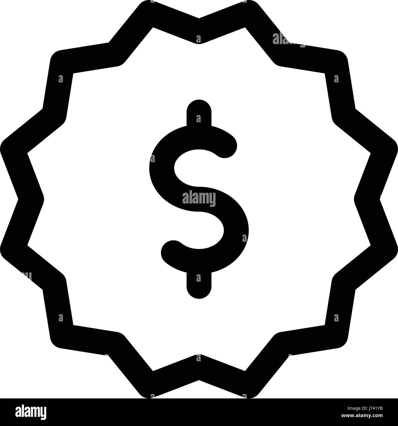 dollar sign sticker Stock Vector Image & Art - Alamy