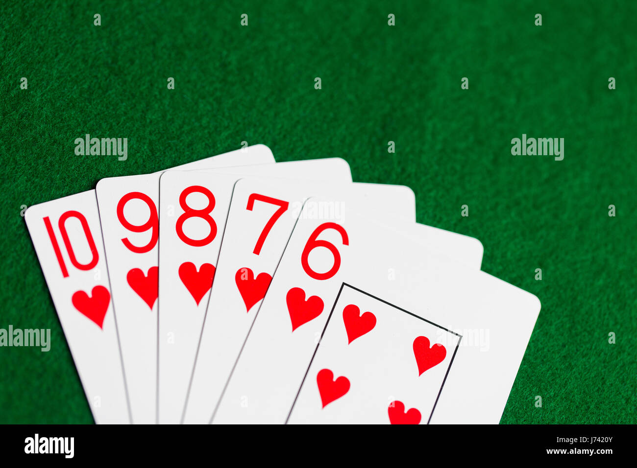 Playing card hand overhead hi-res stock photography and images - Alamy