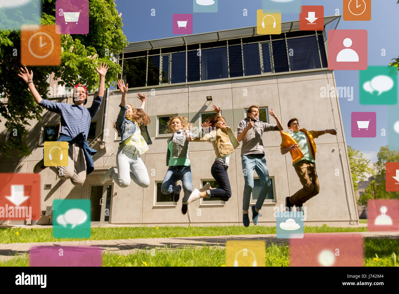 Jumping education hi-res stock photography and images - Alamy