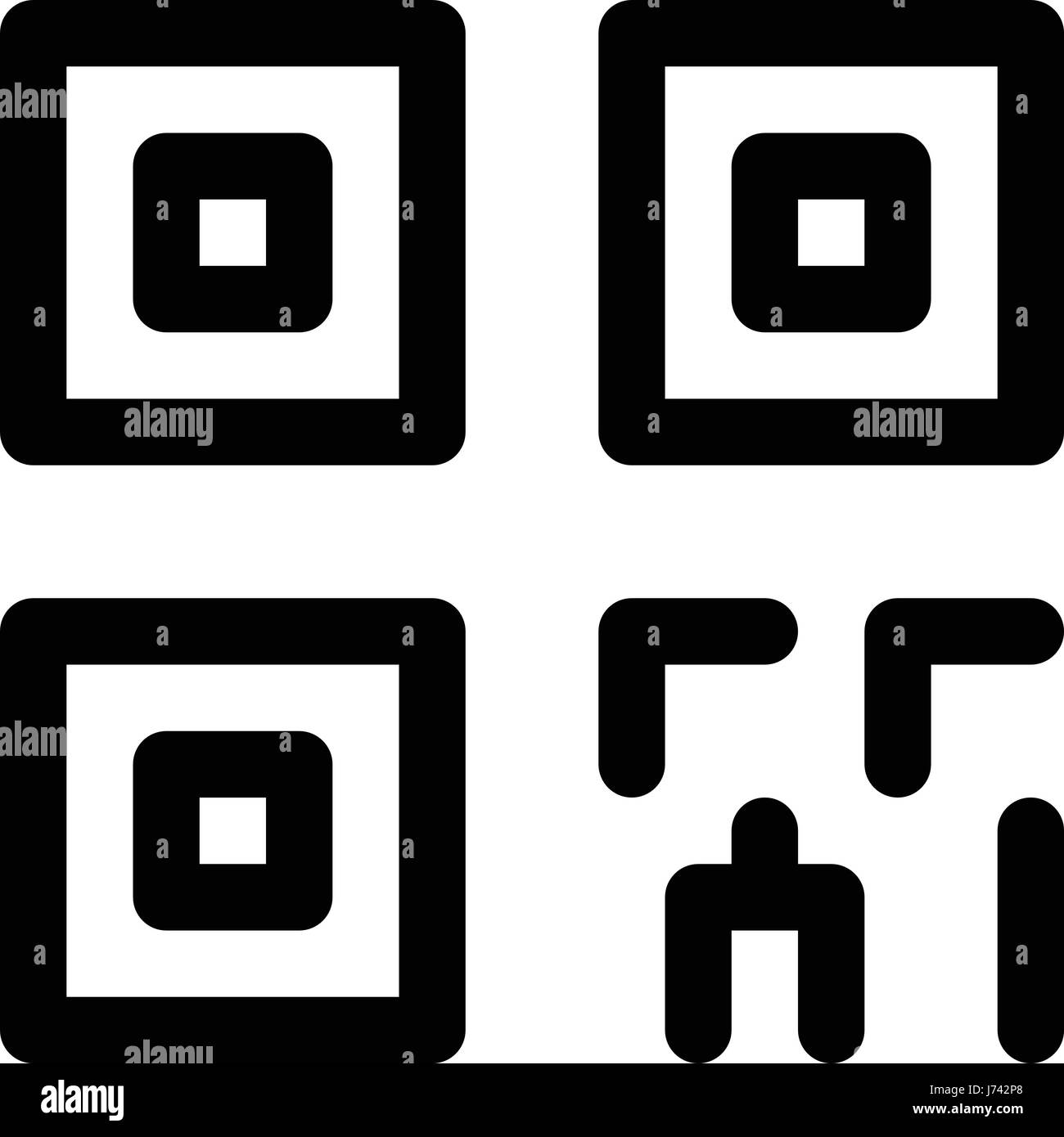 Qr code secure digital Stock Vector Images - Alamy