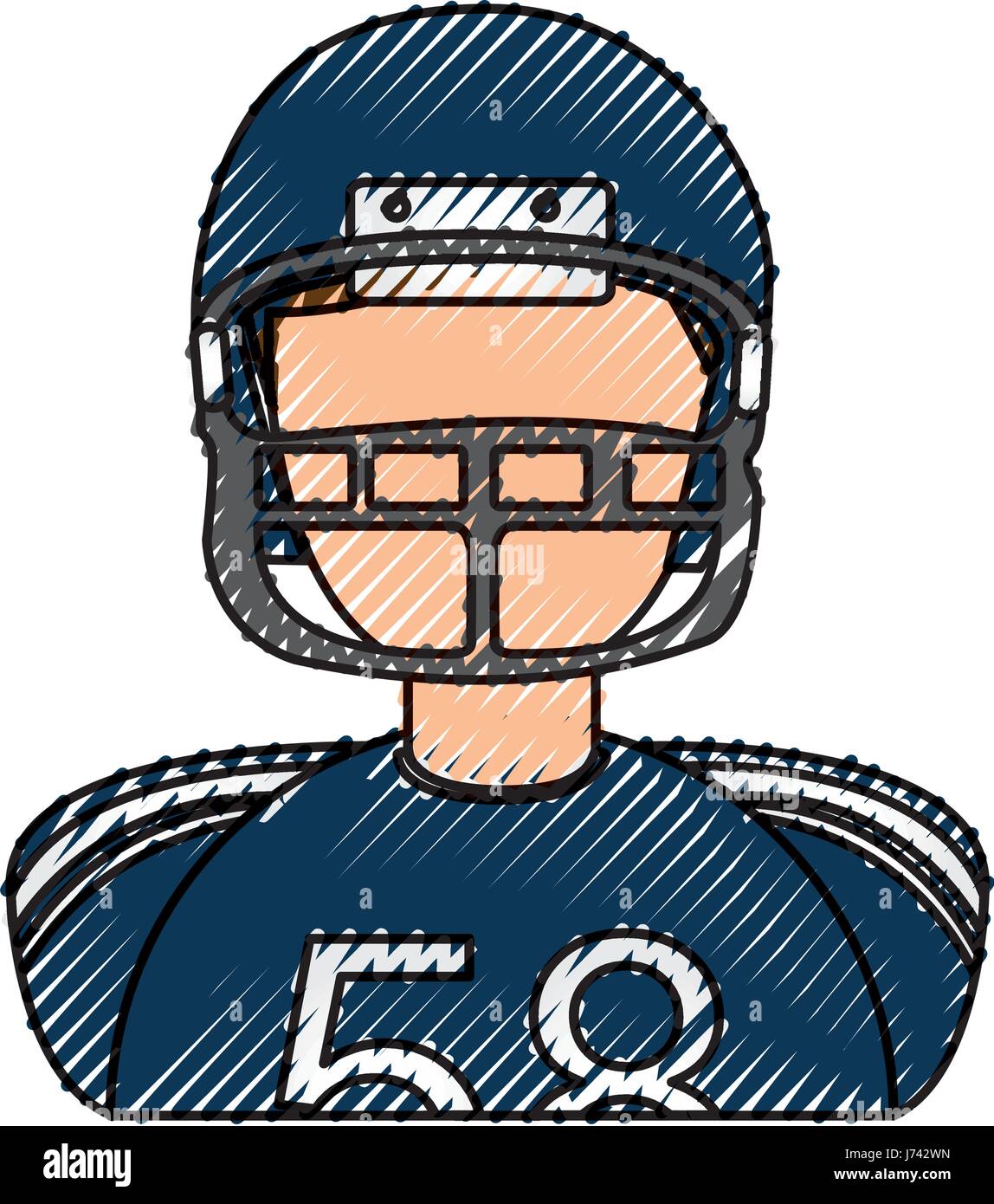 american football player avatar Stock Vector Image & Art - Alamy