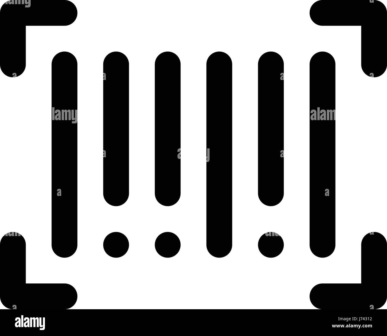 Scan icon Black and White Stock Photos & Images - Alamy