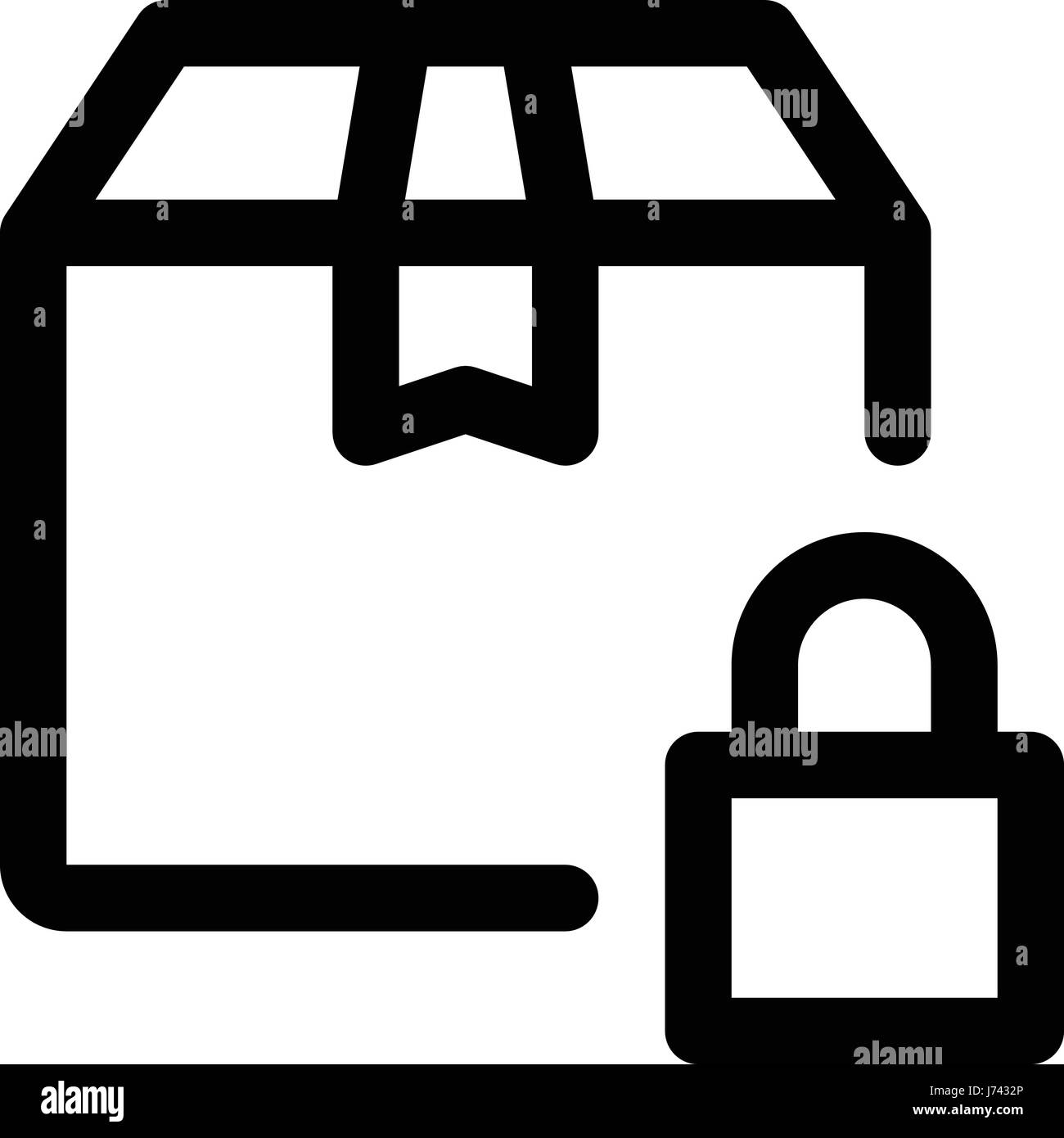 secure delivery box Stock Vector Image & Art - Alamy