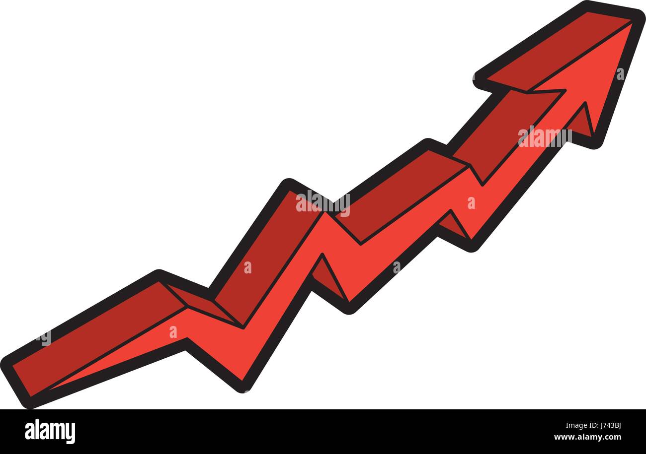 arrow increase isolated icon Stock Vector Image & Art - Alamy
