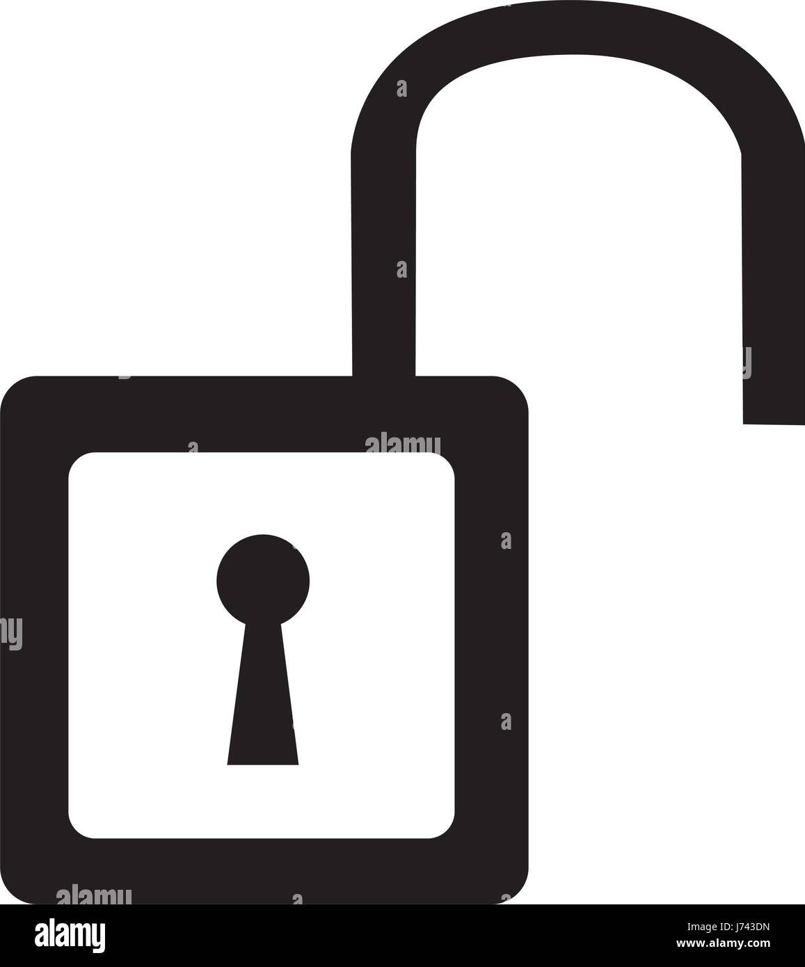 padlock unlock isolated icon Stock Vector Image & Art - Alamy