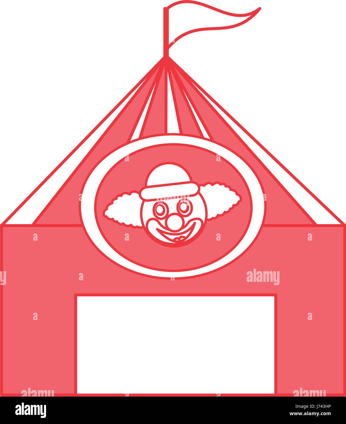circus tent with clown Stock Vector Image & Art - Alamy