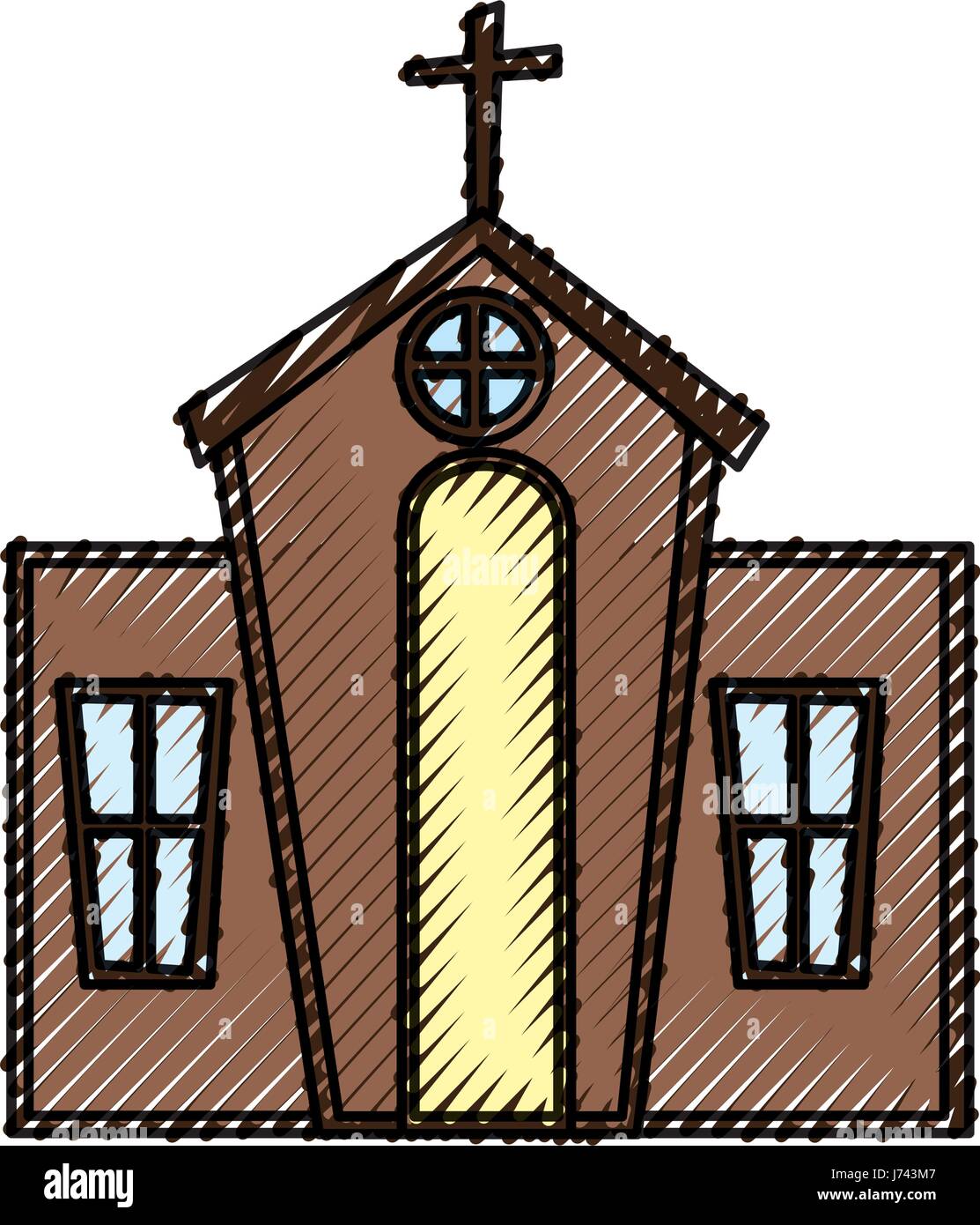 Historic religious exterior Stock Vector Images - Alamy