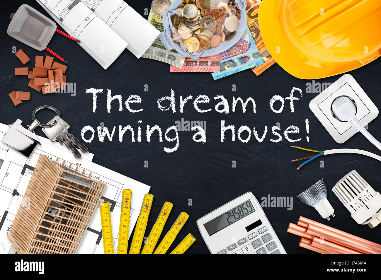 dream of owning a house planing home property finance construction ...