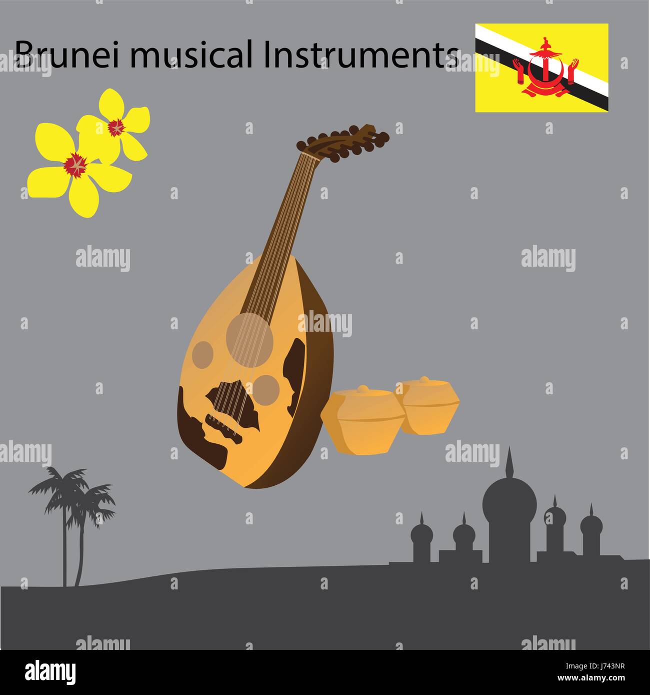 Brunei musical Instruments Stock Vector Image & Art - Alamy