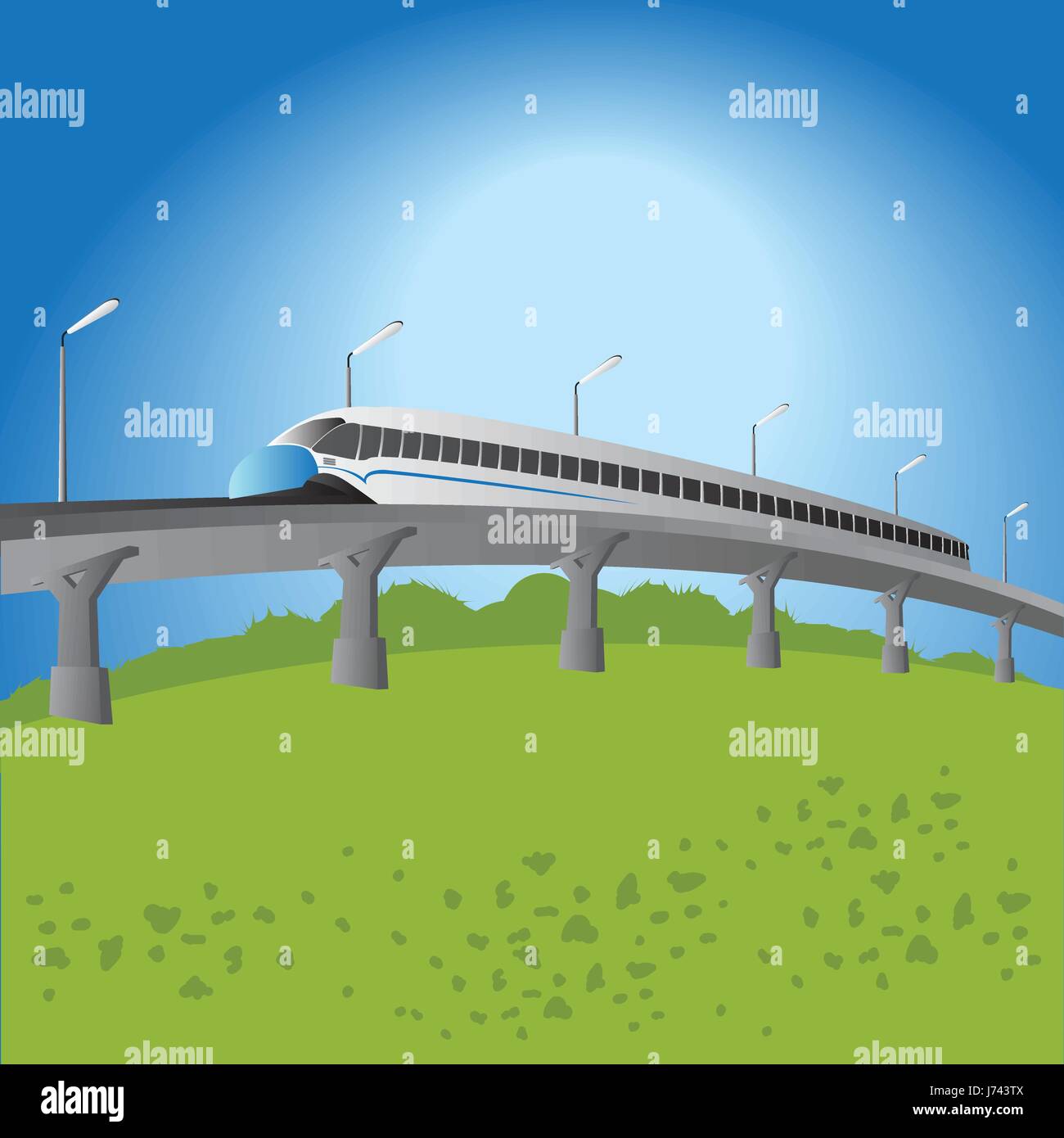 High-speed commuter train Stock Vector Image & Art - Alamy