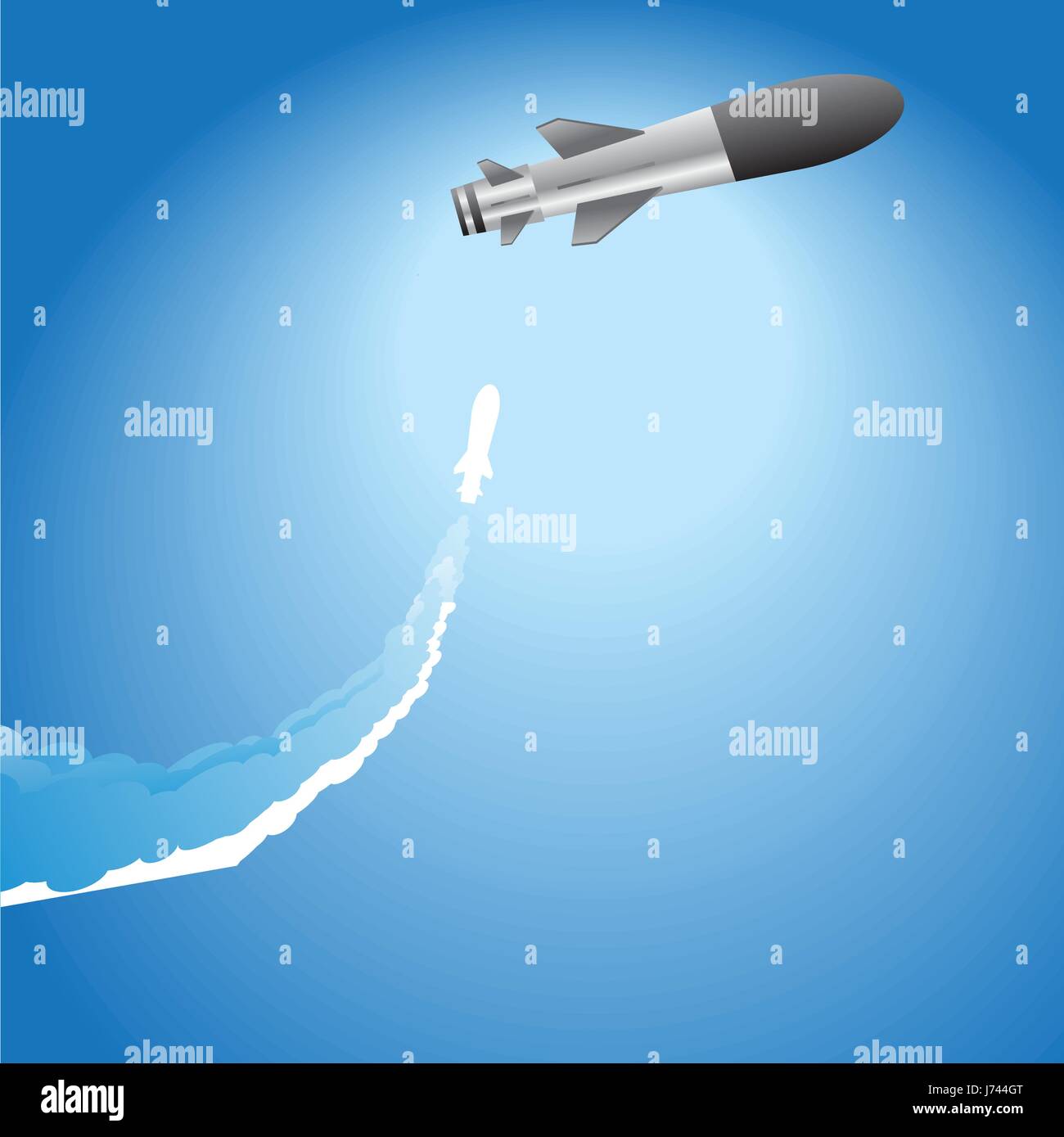 Rocket launch, Vector illustration Stock Vector Image & Art - Alamy