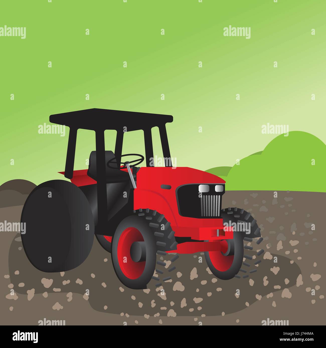 Agricultural tractor, transport for farm Stock Vector Image & Art - Alamy