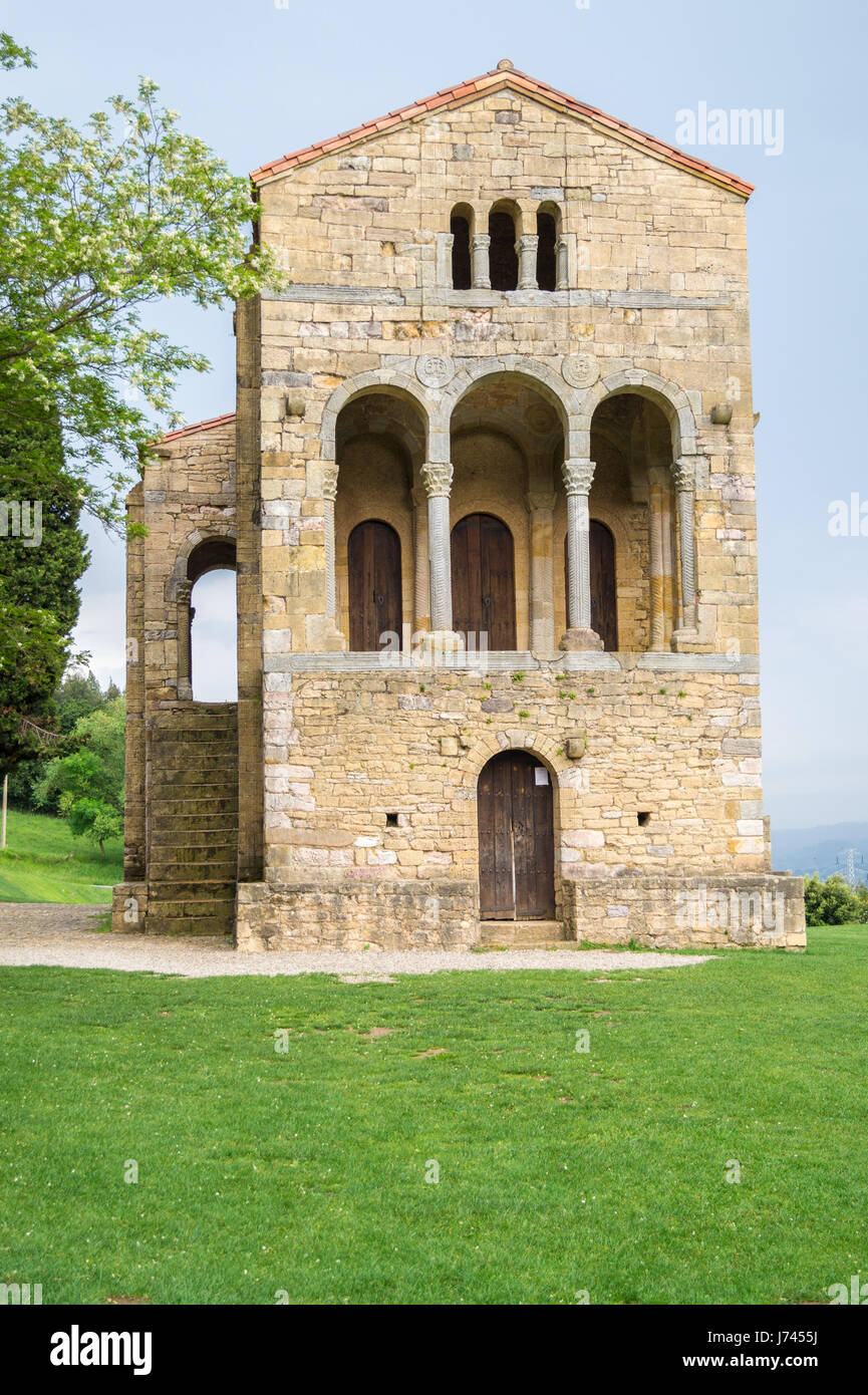 Pre- Romanesque Asturian church of Santa Maria del Naranco, 9th ...