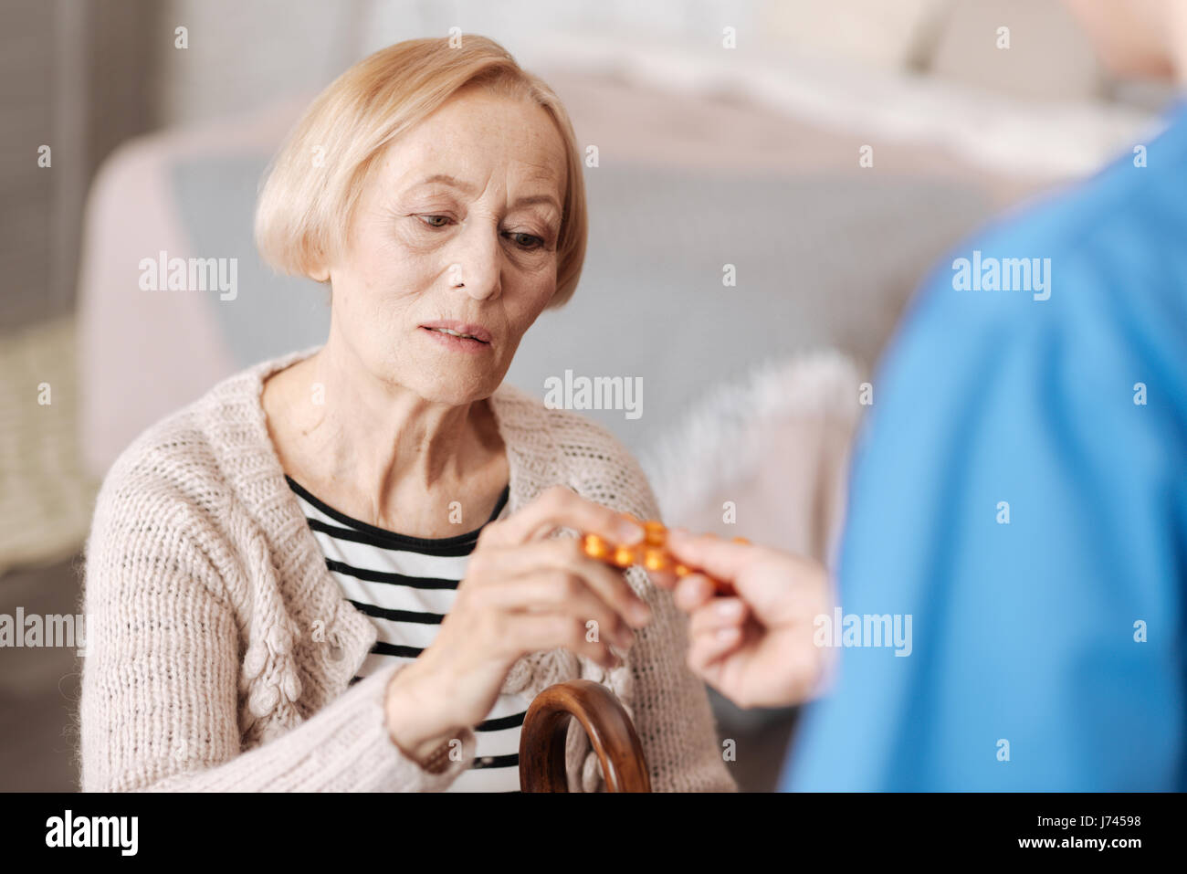 Elderly frail at home cold hi-res stock photography and images - Alamy