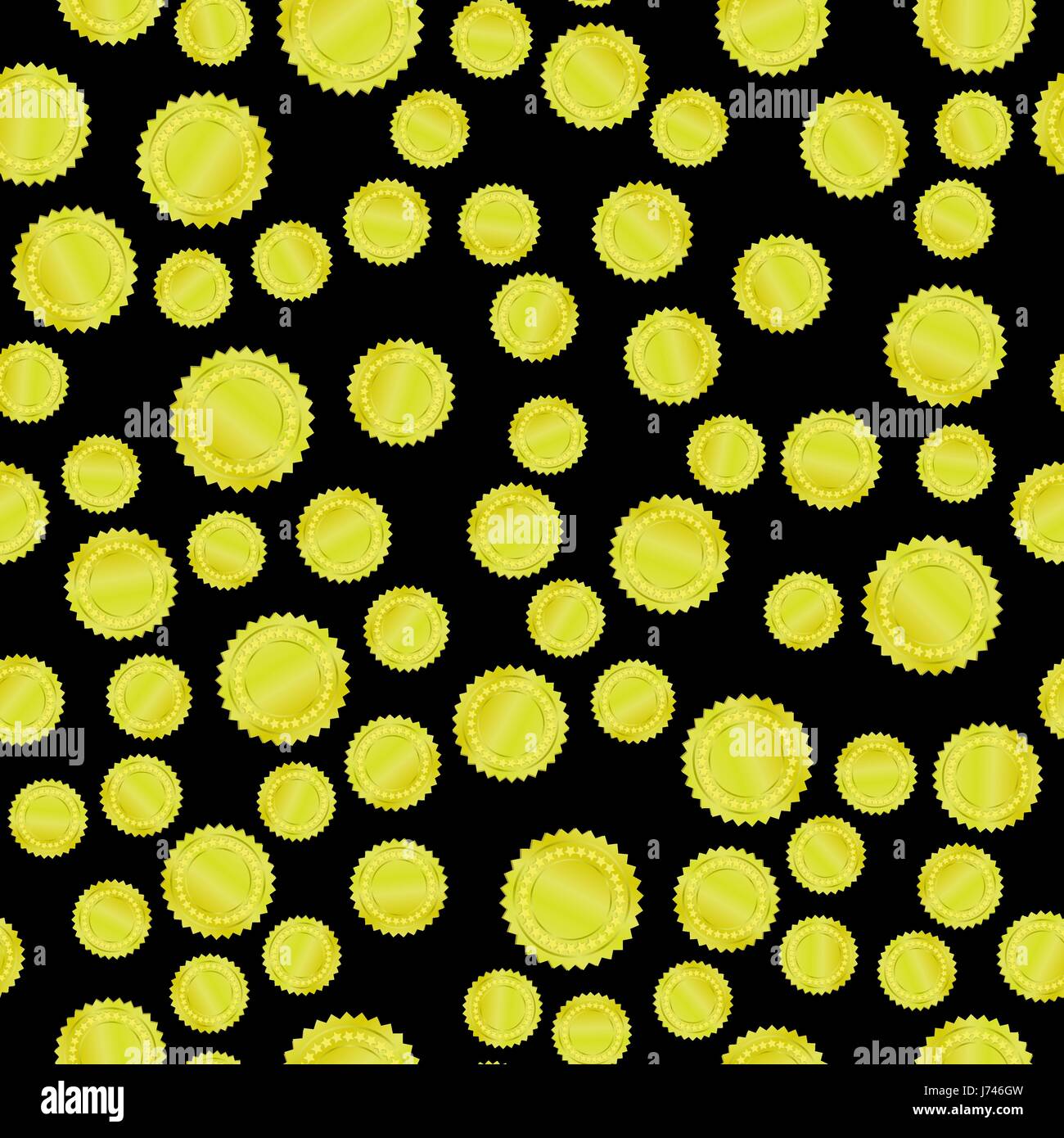 Gold Medal Seamless Pattern Stock Vector Image & Art - Alamy