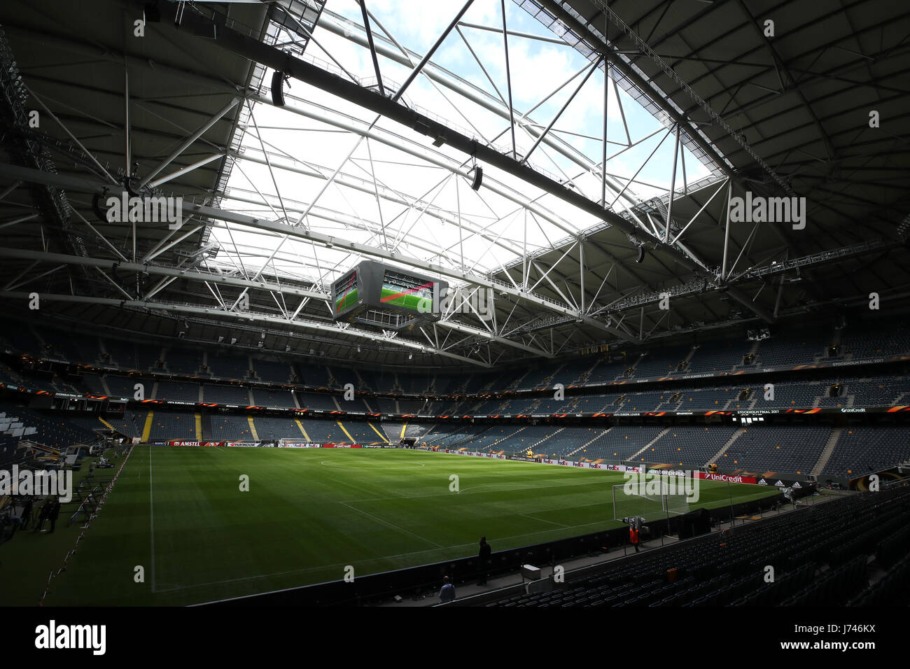 A general view of the Friends Arena, Stockholm, in Sweden, ahead of the ...